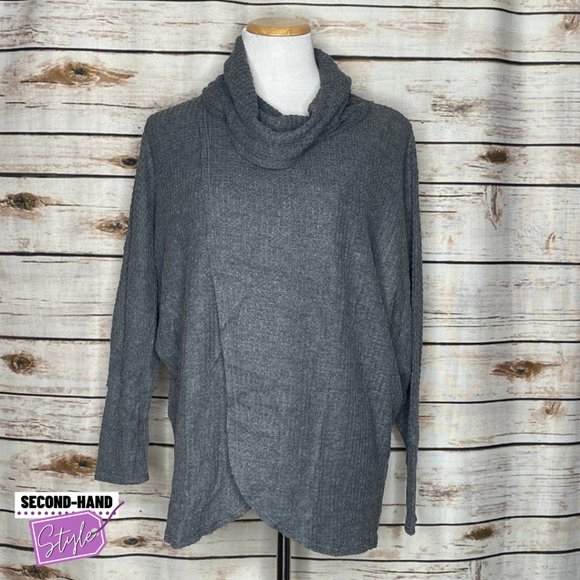 LuLaRoe | Sweaters | Lularoe Grey Kristen Cowl Neck Pullover | Poshmark